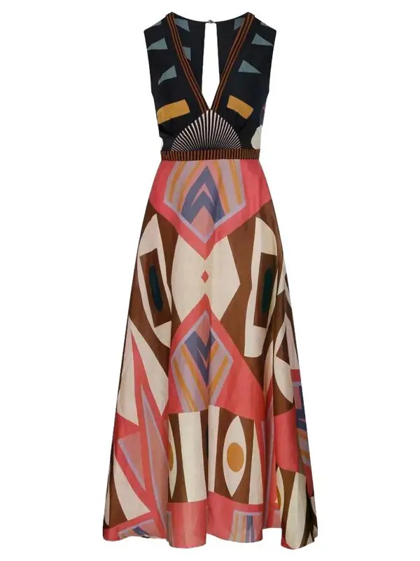 VOLANTIS Ginko Maxi Dress - Black