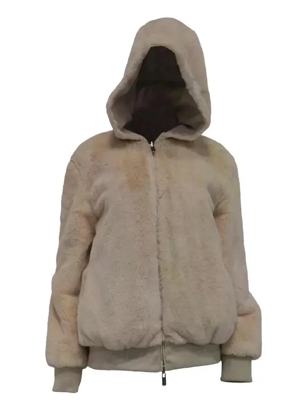 BOSS Teddy Hooded Jacket - Neutrals