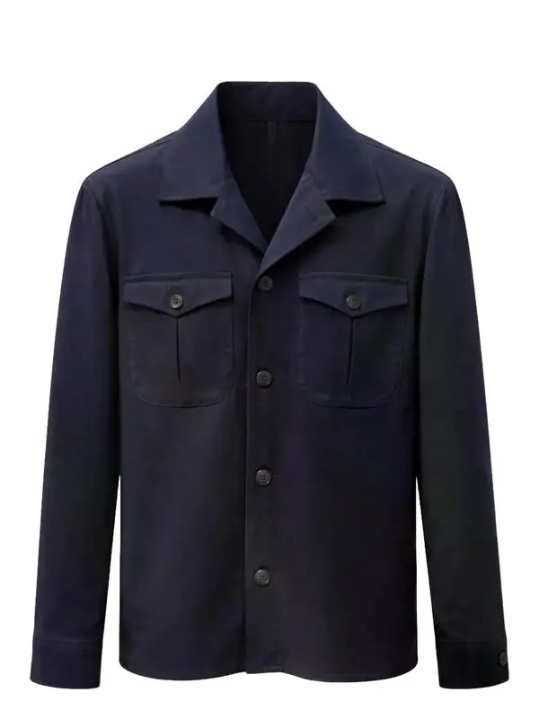 FRANZESE COLLECTION Chest-pocket Overshirt - Blue