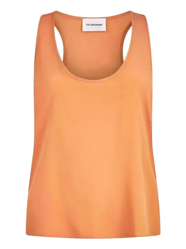 Andamane Flared Tank Top - Orange