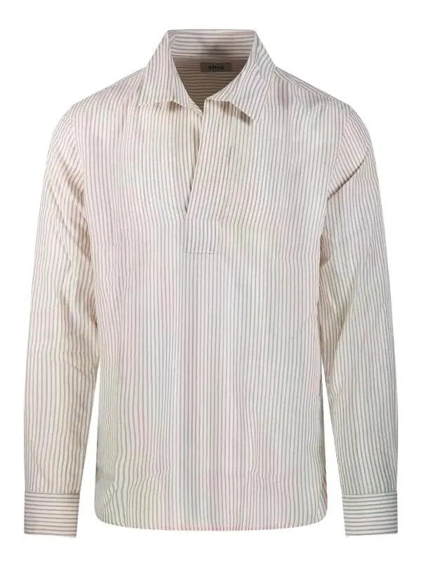 Altea Striped-pattern Shirt - Neutrals