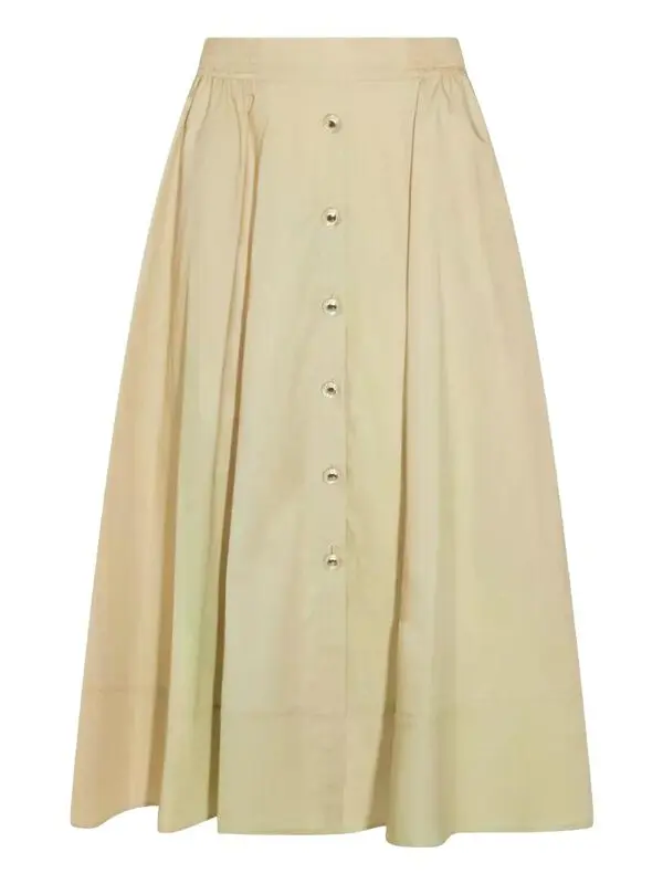 TWINSET Button-down Midi Skirt - Neutrals