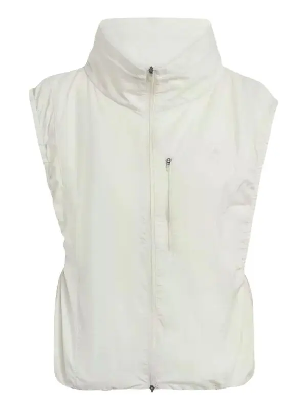 Adidas X Stella Mccartney High-neck Gilet - Neutrals