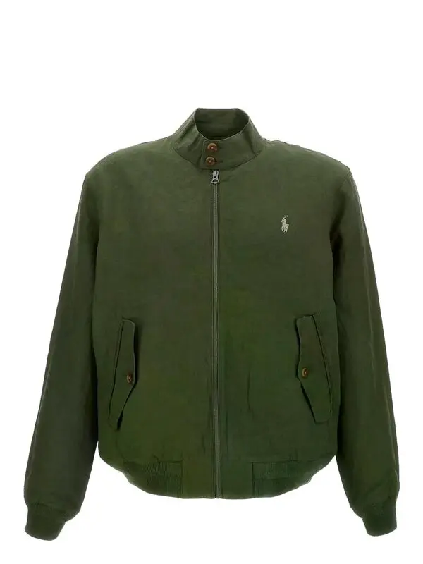 Polo Ralph Lauren Bedford Zip-up Linen Jacket - Green