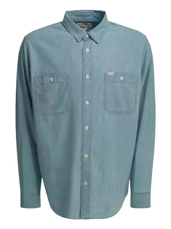 Filson Chambray Cpo Denim Shirt - Blue