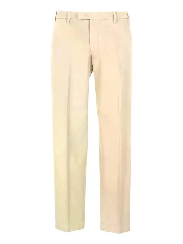 MICHAEL COAL Pressed-crease Straight-leg Trousers - Neutrals