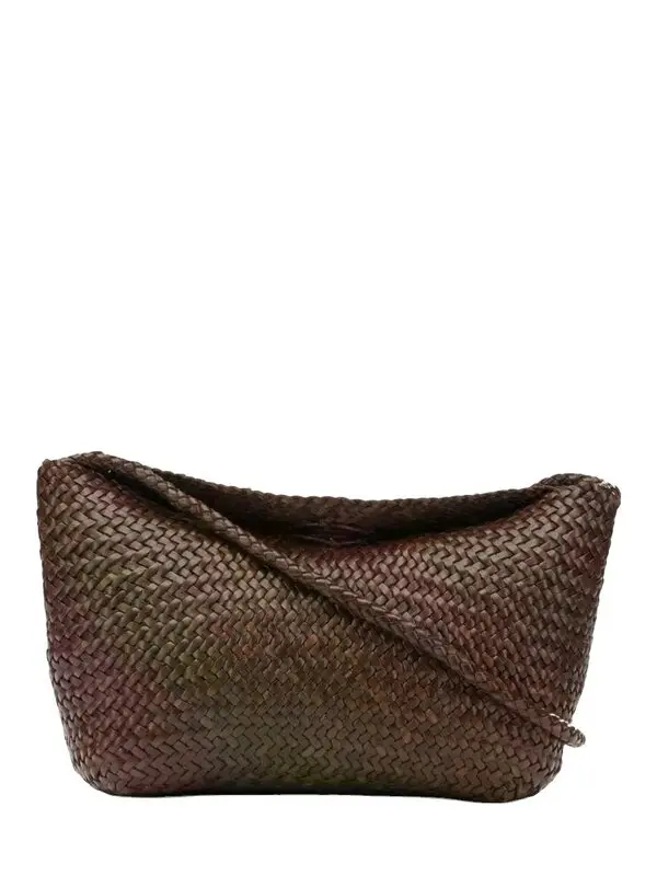 Dragon Diffusion Corsina Woven Leather Shoulder Bag - Brown