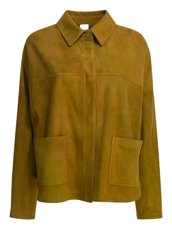 FURLING BY GIANI Suede Patch-pocket Jacket - Brown