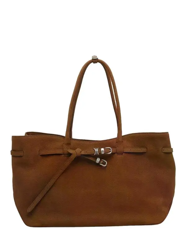 MARGESHERWOOD Buckle-detail Shoulder Bag - Brown