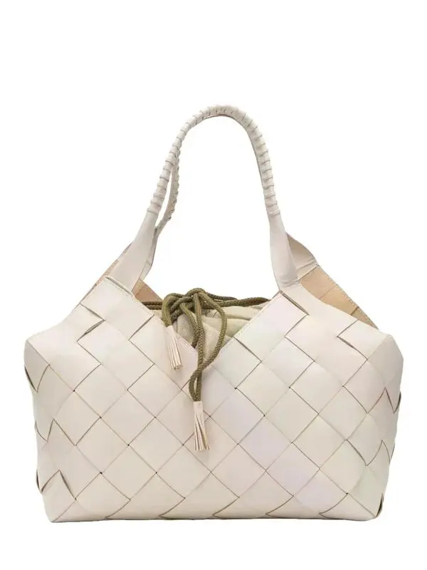 Dragon Diffusion Castello Woven-leather Tote Bag - Neutrals