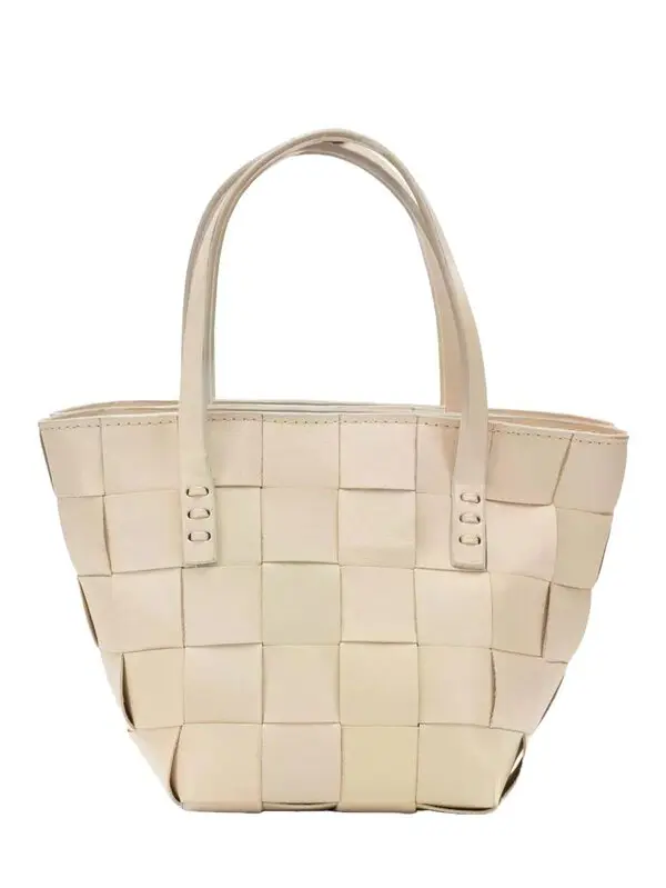 Dragon Diffusion Mini Japan Woven Leather Tote - Neutrals