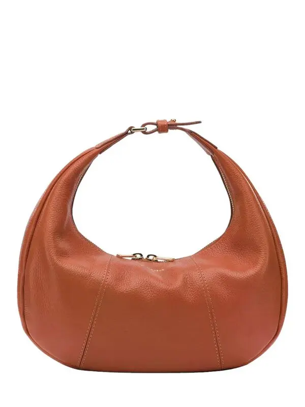 LE TANNEUR Small Pebbled-leather Tote Bag - Orange