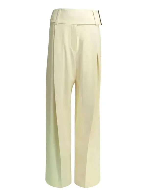 Max Mara Belt-loops Trousers - White