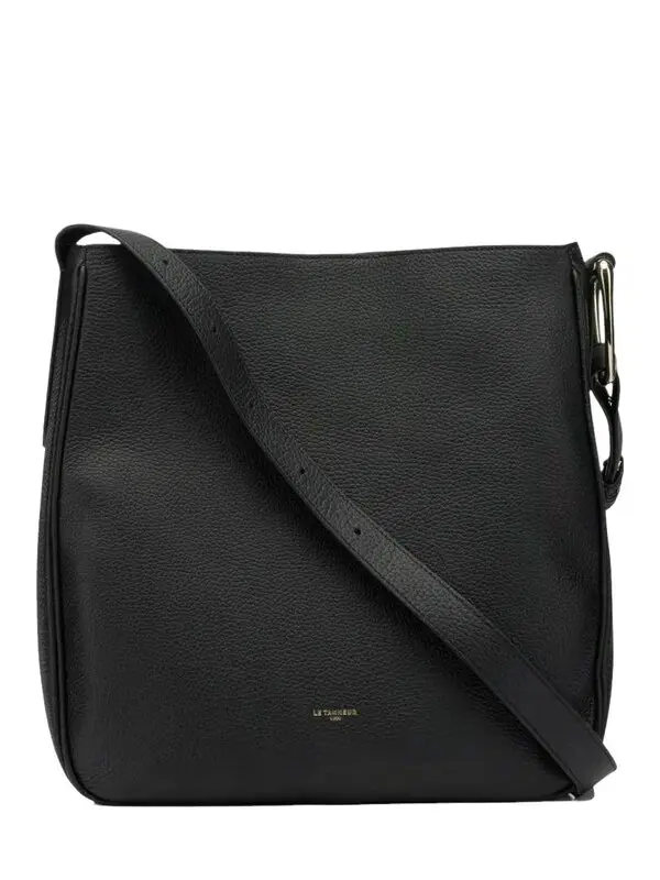 LE TANNEUR Large Hobo Shoulder Bag - Black