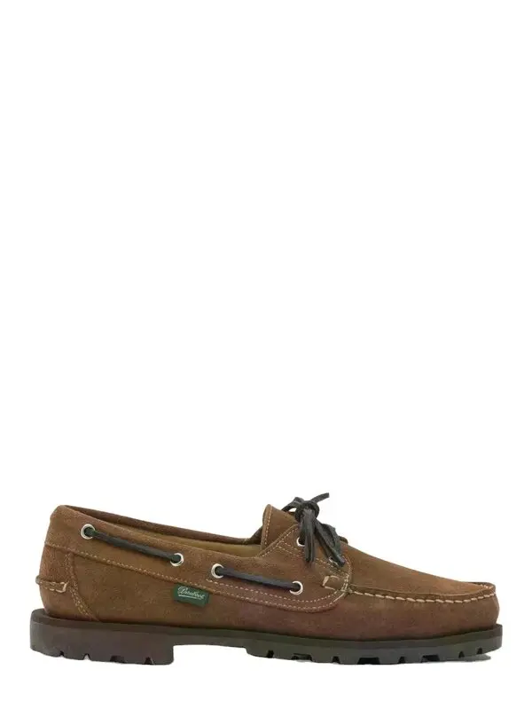 Paraboot Malo Lug-sole Boat Shoes - Brown