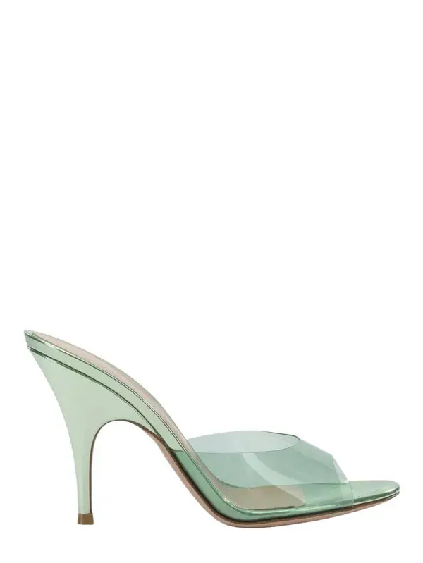 GIANVITO ROSSI Metallic-finish Sandals - White