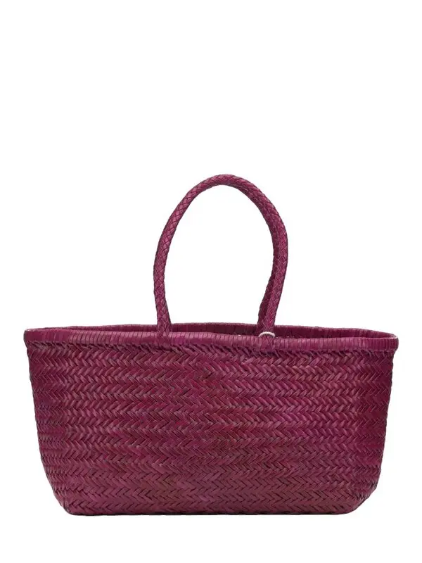 Dragon Diffusion Triple Jump Woven-leather Shoulder Bag - Purple