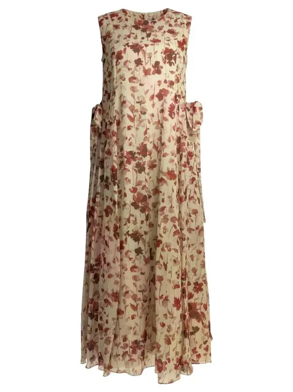 Max Mara Alibi Floral-print Midi Dress - Pink