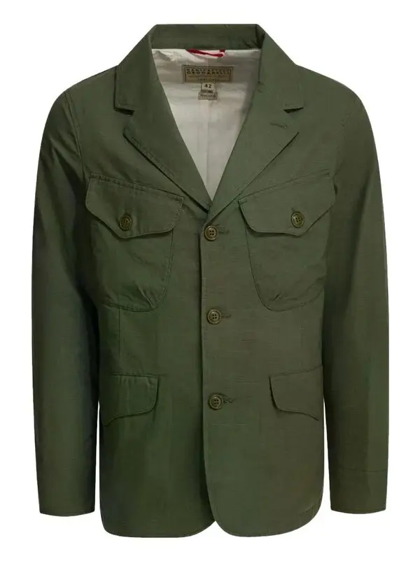 CECCARELLI Ripstop Button-up Coat - Green