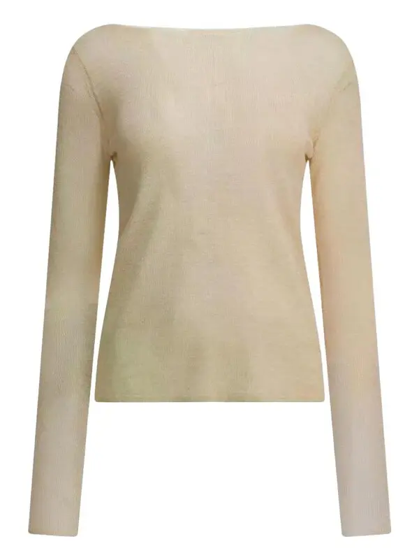 Auralee Fine-knit Boat-neck Sweater - Neutrals