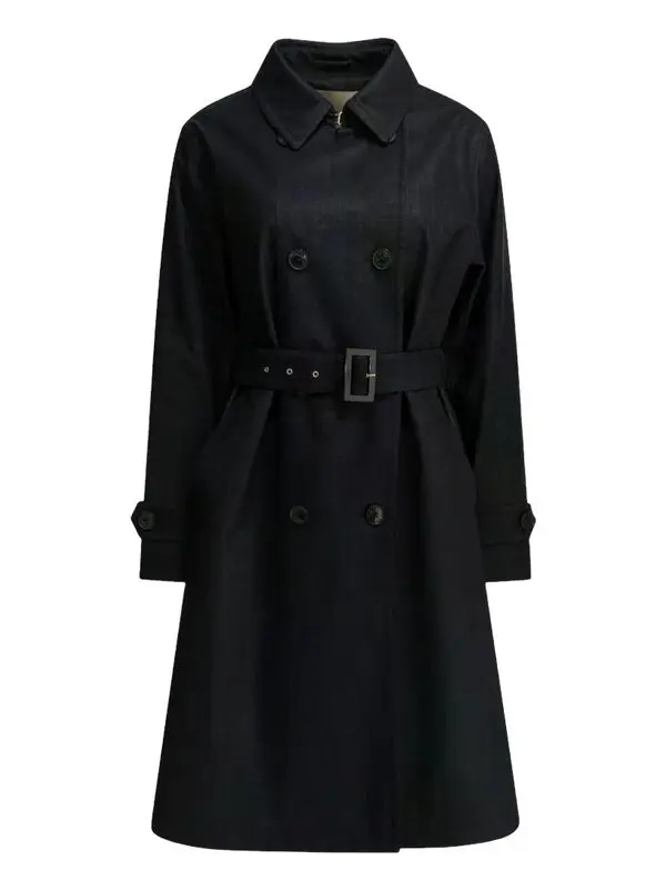 Herno Double-breasted Belted Coat - Blue