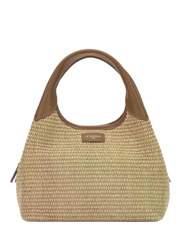 LE TANNEUR Leather-trim Tote Bag - Neutrals