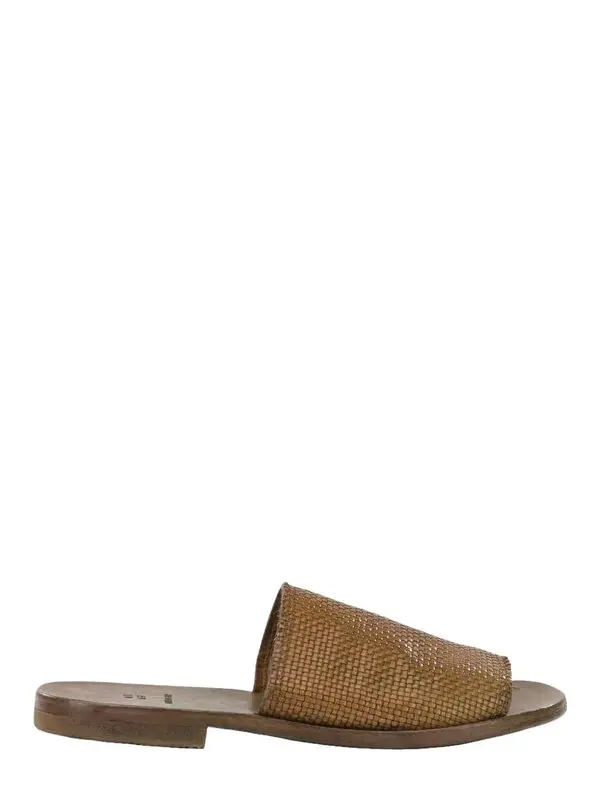 Moma Indina Woven Leather Sandals - Neutrals