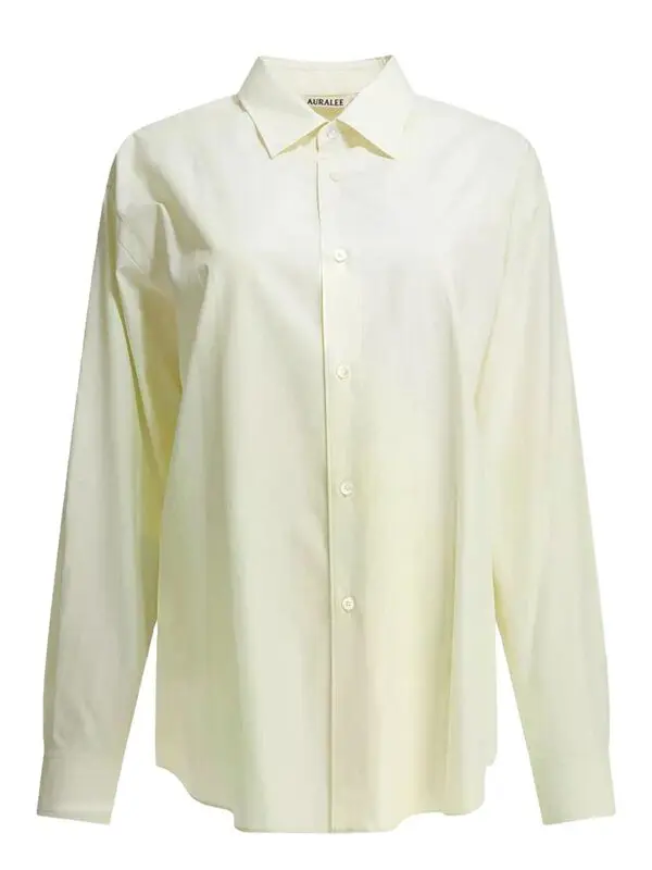 Auralee Long-sleeve Button-up Shirt - Neutrals