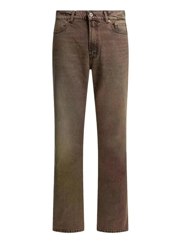 Our Legacy Logo-patch Jeans - Brown