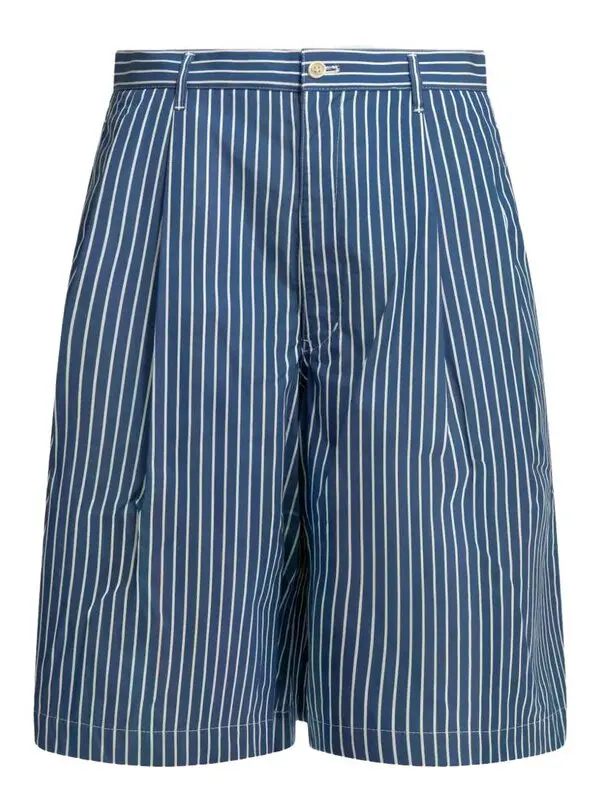 Comme Des Garçons Striped Shorts - Blue