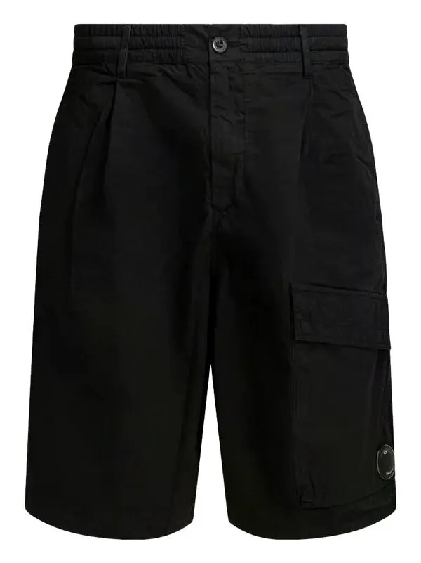 C.P. COMPANY Lens-detail Cargo Shorts - Black