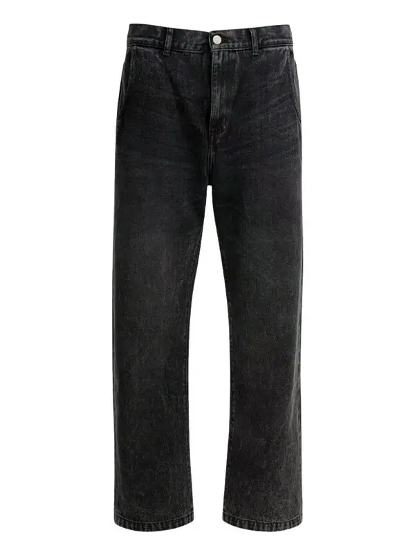 MFPEN Stonewashed Straight-cut Jeans - Black
