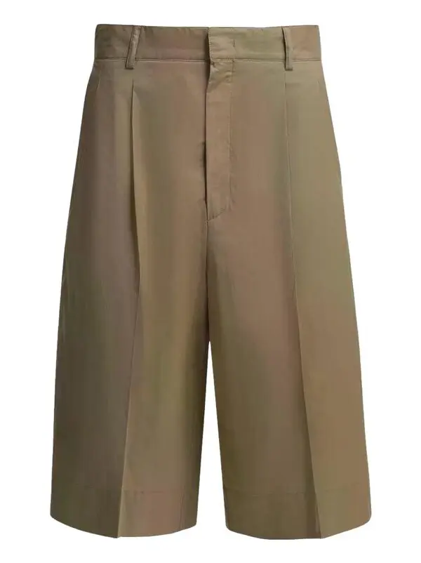 Soeur Imogen Pleated Wide-leg Shorts - Neutrals