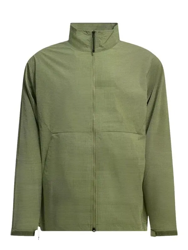 GOLDWIN Grid-pattern High-neck Windbreaker - Green