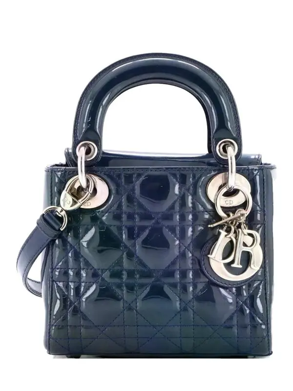 Dior Lady Mini Satchel Chain Bag - Blue