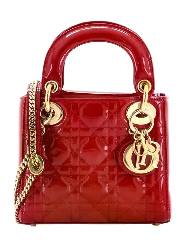 Dior Lady Mini Satchel Chain Bag - Red