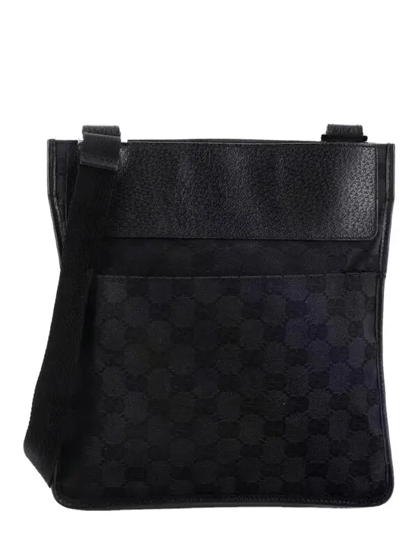 Gucci Vintage Web Gg Canvas Small Crossbody Bag - Black