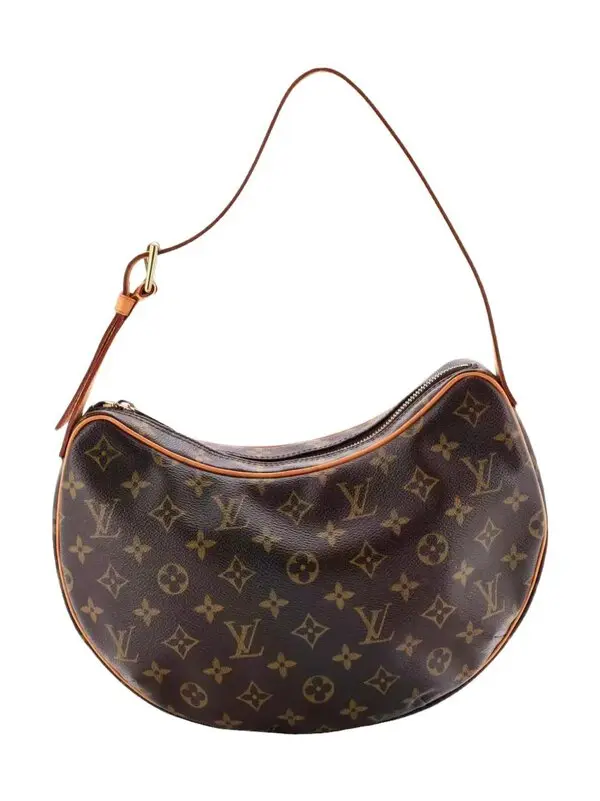 LOUIS VUITTON Croissant Mm Monogram Hobo Bag - Brown