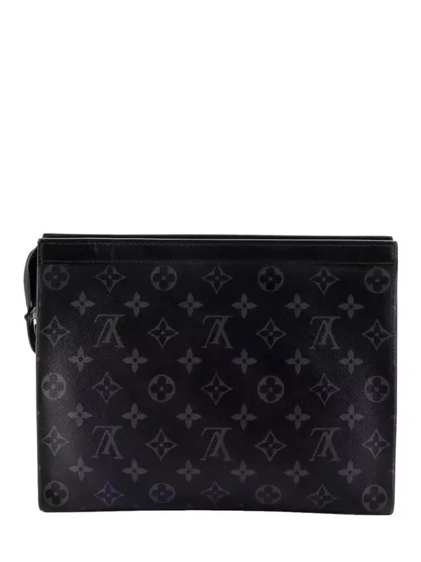 LOUIS VUITTON Pochette Voyage Monogram Eclipse Canvas Mm - Black