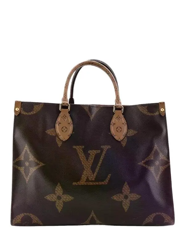 LOUIS VUITTON Onthego Reverse Monogram Giant Mm Tote Bag - Brown