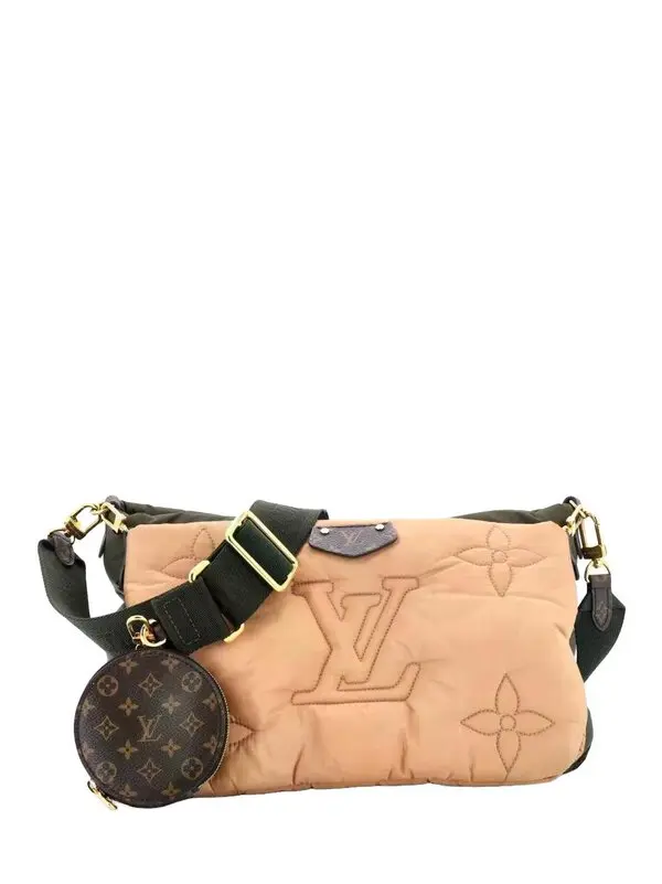 LOUIS VUITTON Maxi Multi Pochette Accessoires Monogram Quilted Econyl Nylon Crossbody Bag - Neutrals