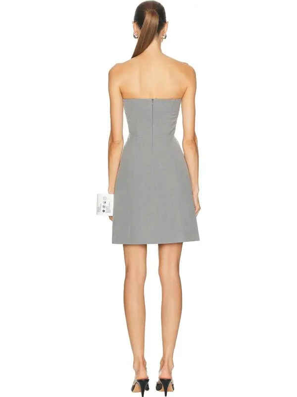 Sandy Liang Nano Mini Dress - Grey