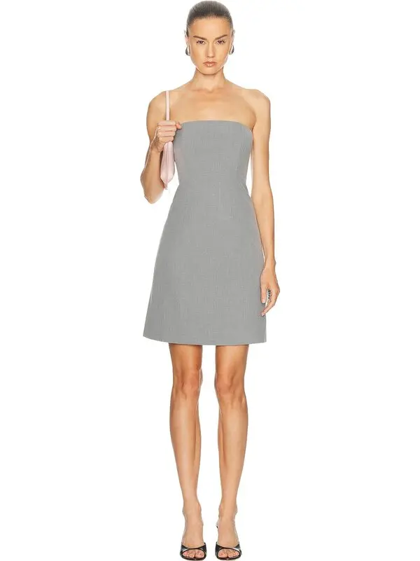 Sandy Liang Nano Mini Dress - Grey