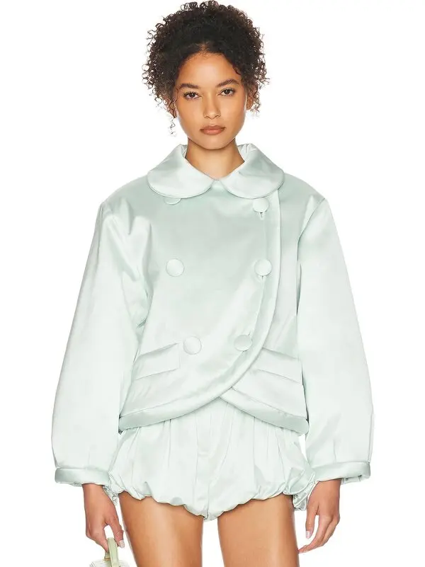 HELSA Sateen Puff Jacket - Glacier Blue