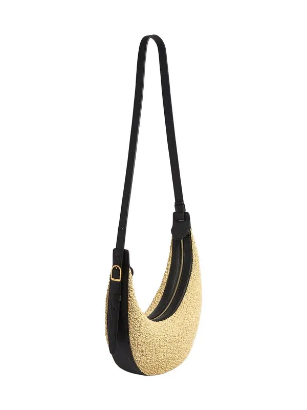 Khaite Small Augustina Hobo - Black / Natural
