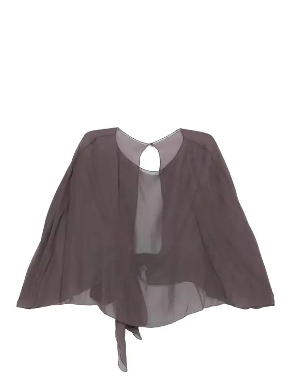 Antonelli Firenze Semi-sheer Cape - Purple