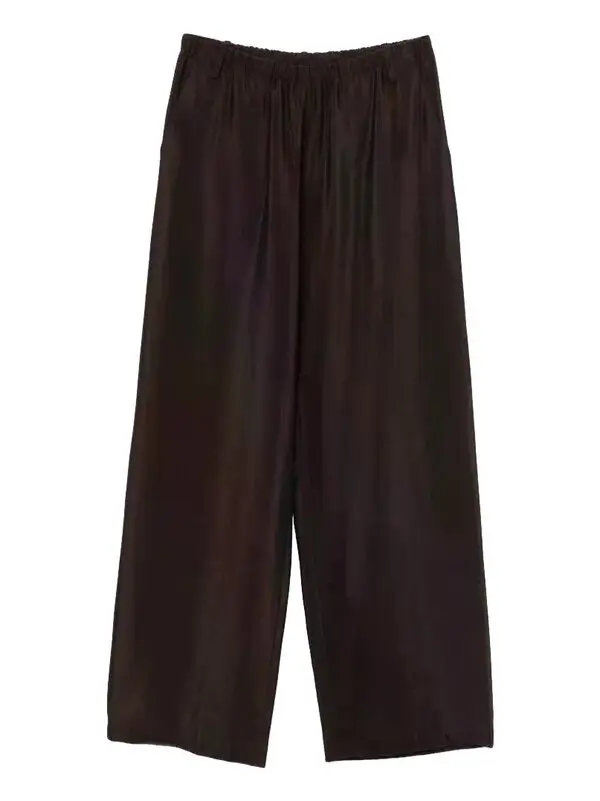 ALYSI Elastic-waist Trousers - Brown