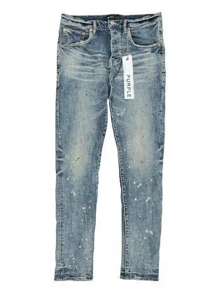 PURPLE BRAND P002fdbi526 Faded Dappled Jeans - Bleach Indigo
