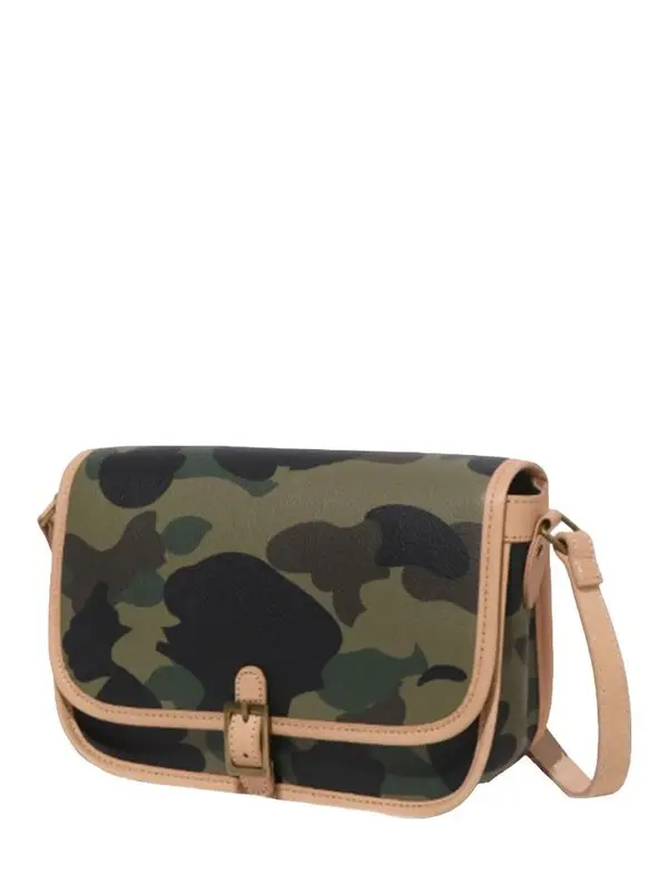 A BATHING APE 1st Camo Shoulder Bag - Green