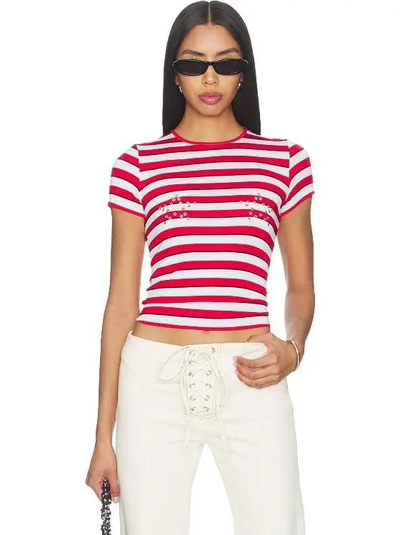 Miaou Mini Tee - Red